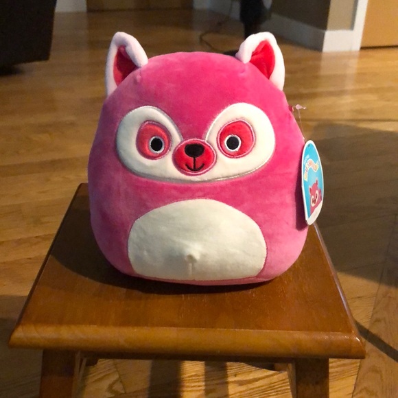 Squishmallows | Toys | Nwt 8 Lucia The Hot Pink Lemur | Poshmark